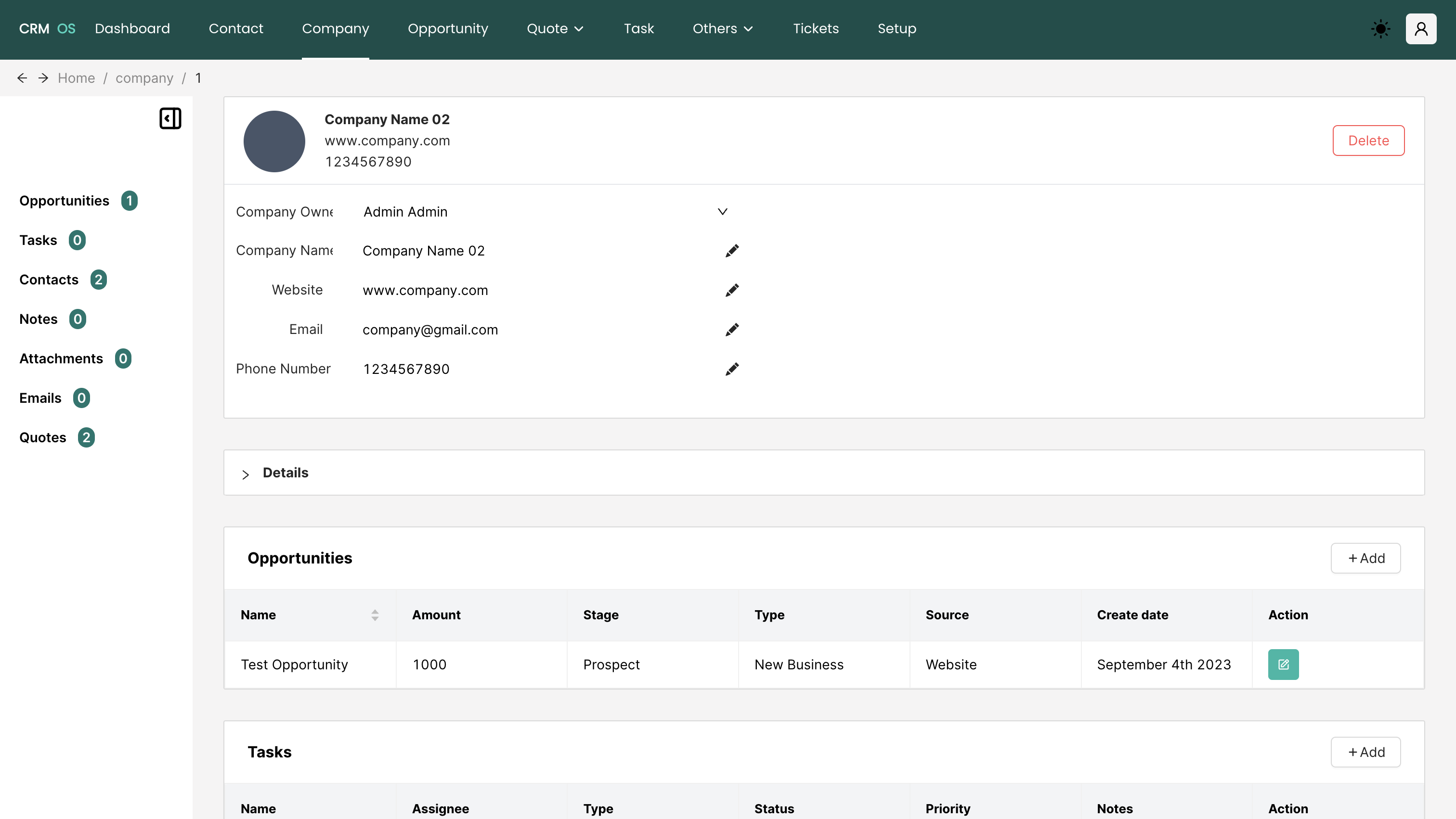 CRM PRO - All in One CRM in Laravel for cPanel by OmegaSolutionLLC